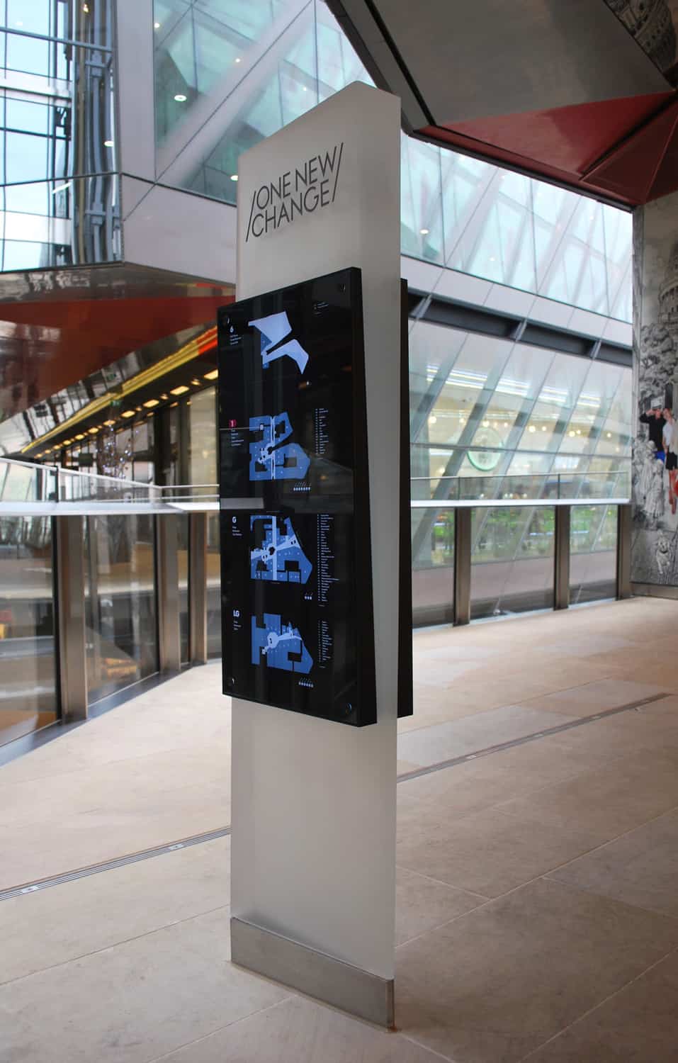 One New Change: Wayfinding Signage - The Velvet Principle